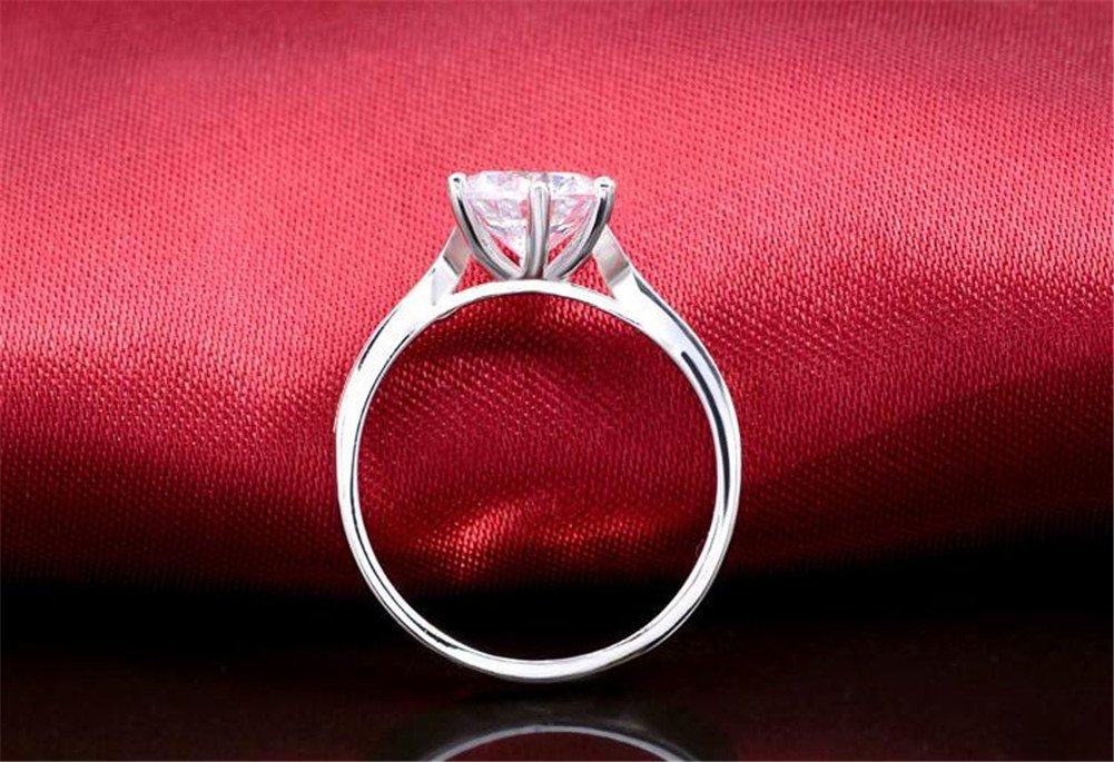 TenFit Jewelry Engagement Ring for Women Wedding Band 4ct Simulated Diamond Rings