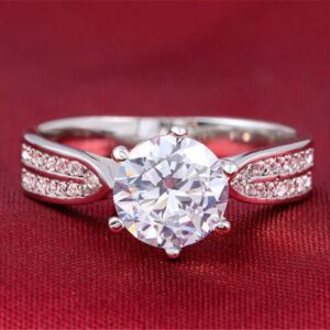 TenFit Jewelry Engagement Ring for Women Wedding Band 4ct Simulated Diamond Rings