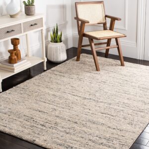 SAFAVIEH Retro Collection Area Rug - 8' x 10', Ivory & Gold, Modern Abstract Design, Non-Shedding & Easy Care, Ideal for High Traffic Areas in Living Room, Bedroom (RET2133-1121)