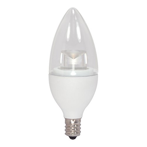 SATCO S8952 4.5Watt / 120 Volt E12 Candelabra Base LED Light Bulb 3000K Soft White Light (6 LED Light Bulbs)