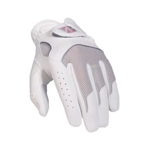 bridgestone women's ladies glove, white, s