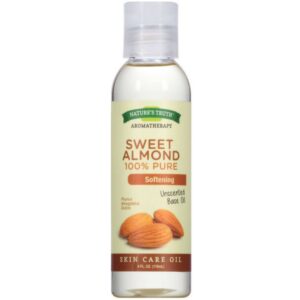 nature's truth 100% pure unscented skin care base oil, sweet almond 4 oz ( pack of 4)