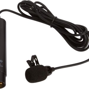 Movo LV8-D Broadcast-Quality XLR Lavalier Omni-Directional Wired Microphone with 12mm Mic Capsule for Accurate Voice Recording - Kit includes Lapel Clip, Case and Windscreen