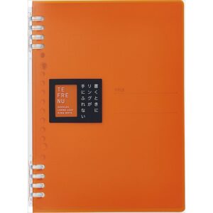 キングジム(kingjim) king jim 9854tte a5 tefrenu ring notebook, orange