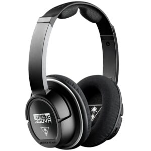 turtle beach stealth 350vr amplified virtual reality gaming headset - variable bass boost - mic monitoring - playstation vr and ps4 - playstation 4