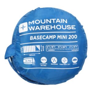 Mountain Warehouse Basecamp 200 Mini Sleeping Bag Blue