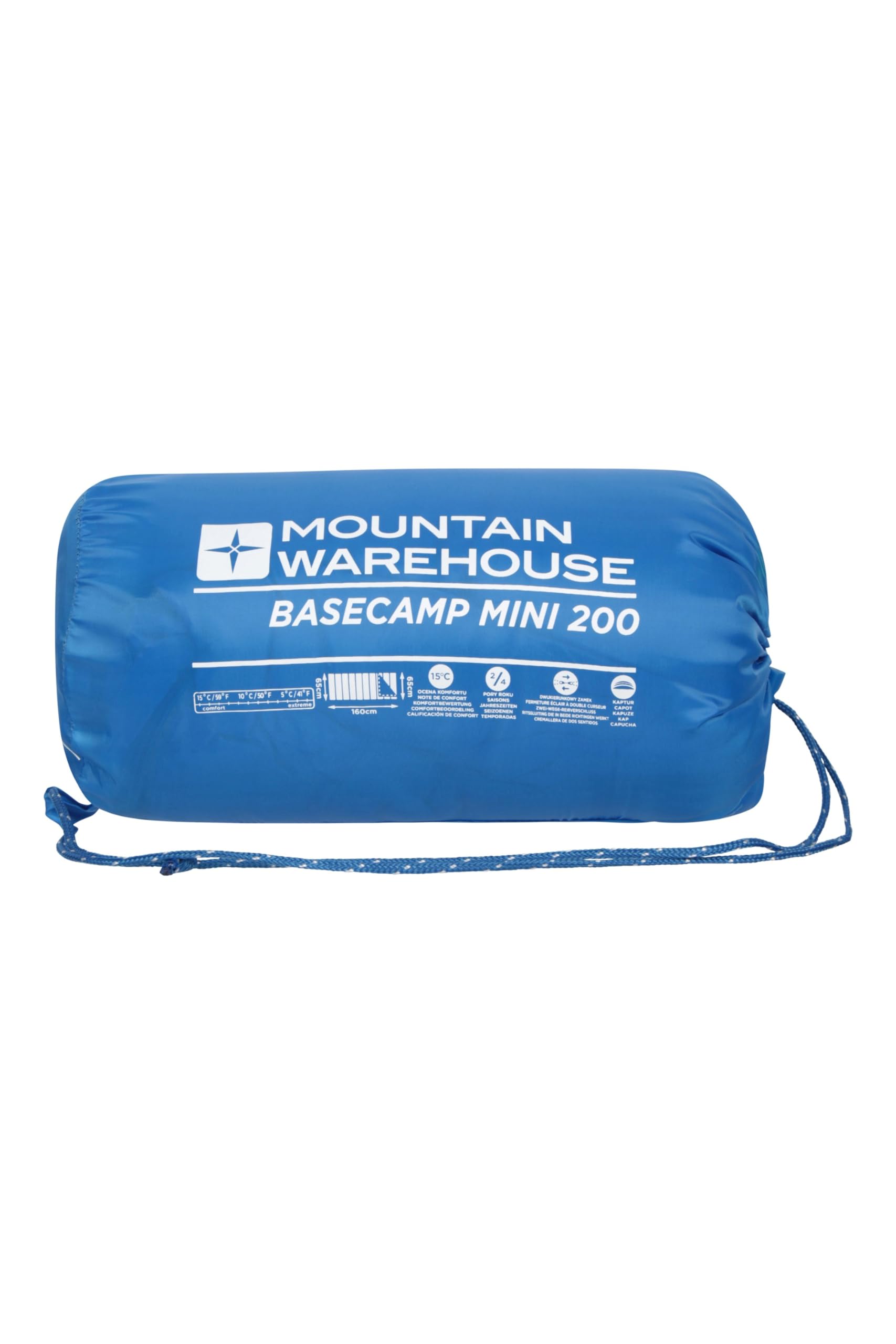 Mountain Warehouse Basecamp 200 Mini Sleeping Bag Blue