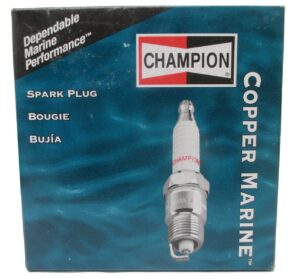 champion 828m pack of 4 copper marine spark plugs (ql77jc4)