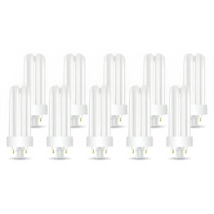 circle (10 pack) plt-26w 841, 4 pin gx24q-3, 26 watt triple tube, compact fluorescent light bulb