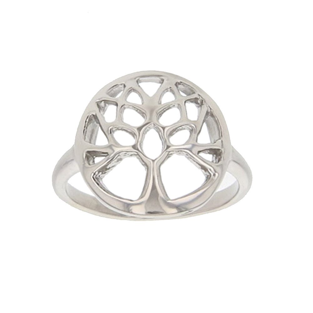 LDS Bookstore Tree of Life Ring - Silver Stainless Steel (8.5)