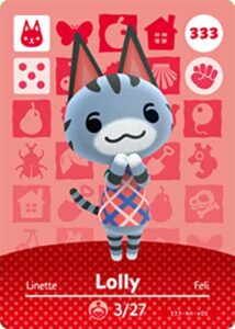 lolly - nintendo animal crossing happy home designer series 4 amiibo card - 333