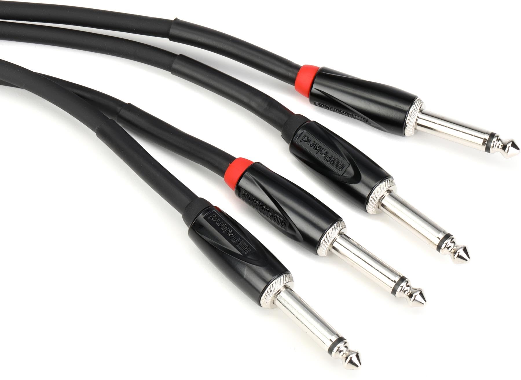 Roland Black Series Interconnect Cable, Dual 1/4-Inch to 1/4-Inch, 10-Feet