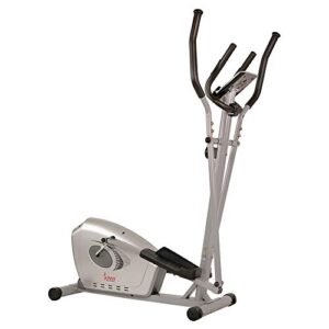 Sunny Health & Fitness Magnetic Elliptical Cross-Trainer with Digital Monitor, Low Impact Workout, and Pulse Sensors - SF-E3607