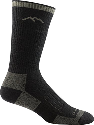 Darn Tough Hunting Sock (2012), Charcoal, Large | Midweight with Full Cushion | Made in The USA | Boot Height