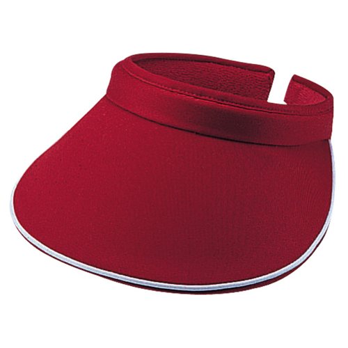 MG Women's Piping Clip On Visor Wine