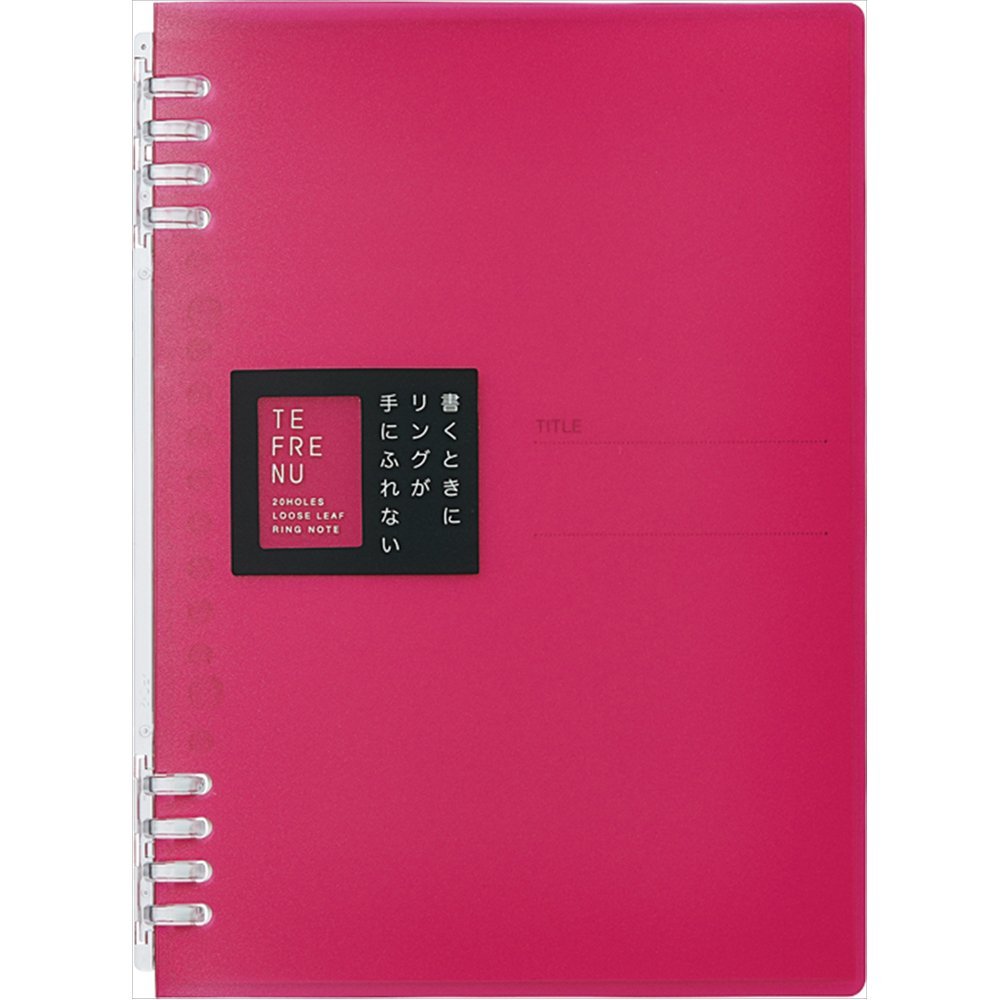 キングジム(Kingjim) KING JIM 9854TTE TEFRENU Ring Notebook, A5, Pink