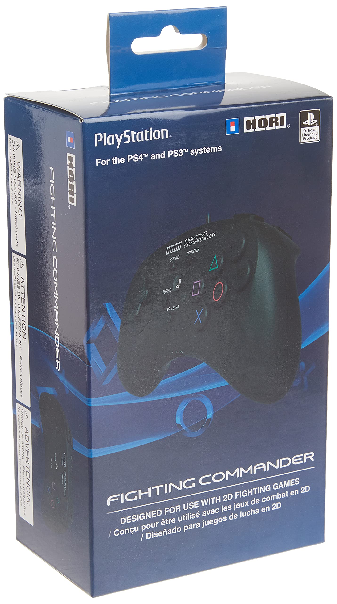 HORI Fighting Commander for PlayStation 4 & 3 Officially Licensed by Sony - PlayStation 4