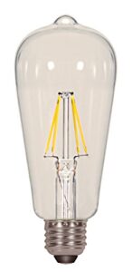 satco s9581 medium bulb in light finish, 5.50 inches, 1 count (pack of 1), clear