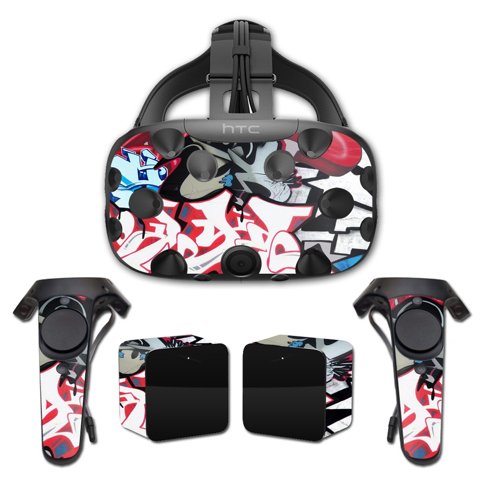 MightySkins Skin Compatible with HTC Vive Full Coverage - Graffiti Mash Up | Protective, Durable, and Unique Vinyl Decal wrap Cover | Easy to Apply, Remove, and Change Styles | Made in The USA