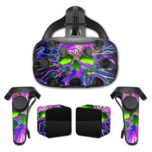 mightyskins skin compatible with htc vive full coverage - hard wired | protective, durable, and unique vinyl decal wrap cover | easy to apply, remove, and change styles | made in the usa