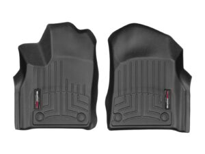 weathertech custom fit floorliners for grand cherokee, durango - 1st row (449301), black