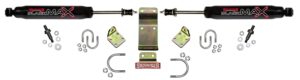 skyjacker 8203 dual steering stabilizer kit (includes steering dampers mounting brackets for jeep wrangler jk - black)