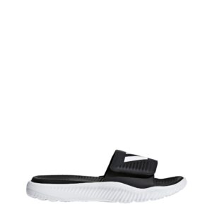 adidas men's alphabounce slide sandals, white/black/white, (8 m us)