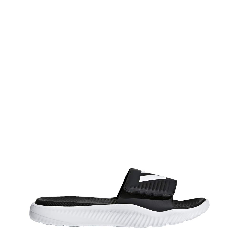 adidas Men's Alphabounce Slide Sandals, White/Black/White, (8 M US)