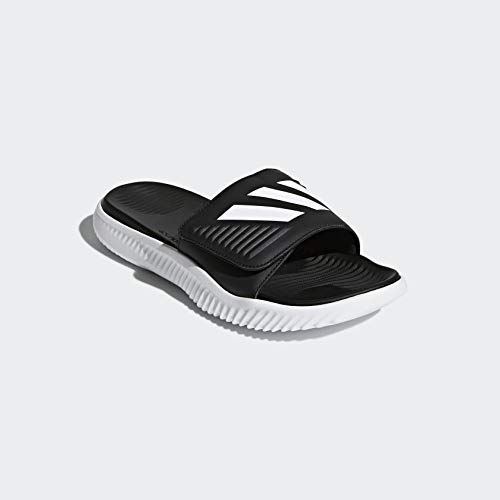 adidas Men's Alphabounce Slide Sandals, White/Black/White, (8 M US)