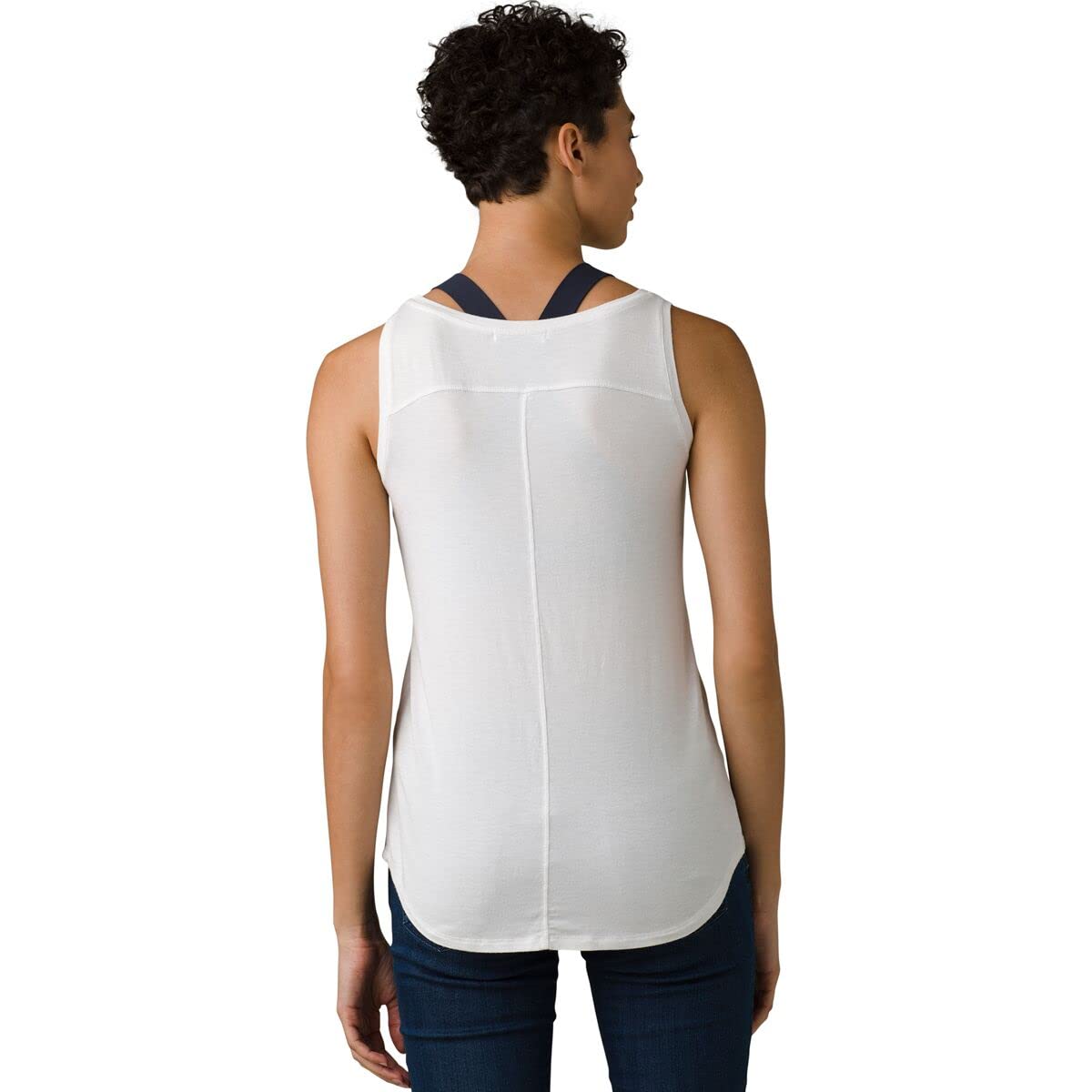 prAna Women's Foundation Scoop Neck Tank, White, X-Large