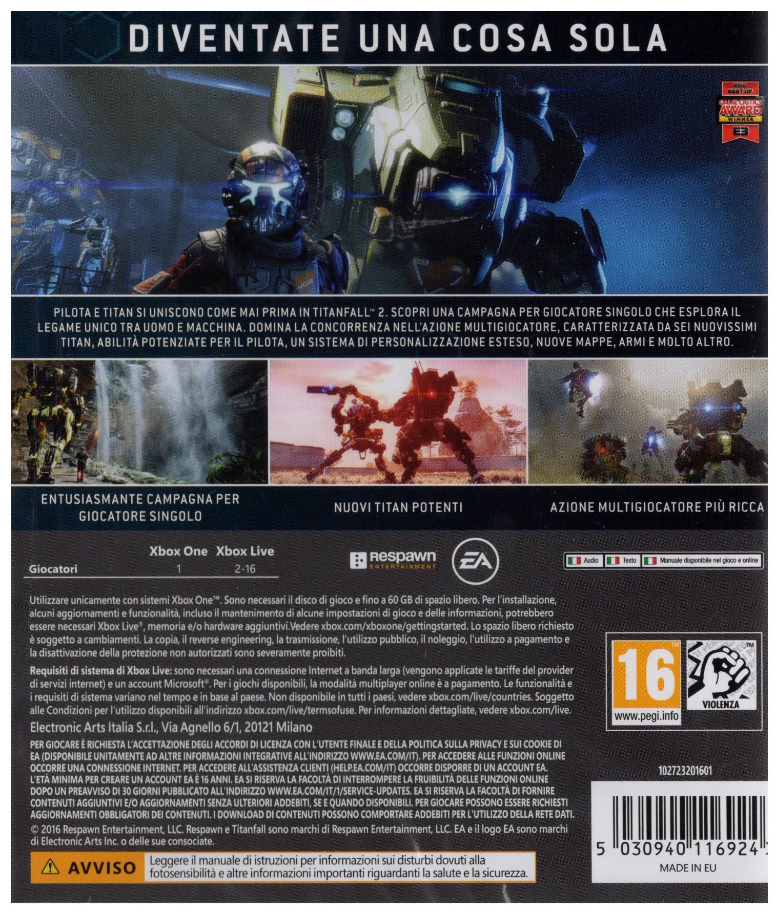 Xbox One - Titanfall 2 - [PAL EU - NO NTSC]