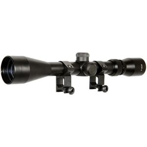 lancer tactical ca-408b 3-9x40 adjustable zoom rifle scope w/ rings airsoft