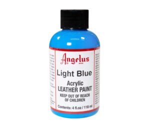 angelus acrylic leather paint, 4 fl oz (pack of 1), light blue