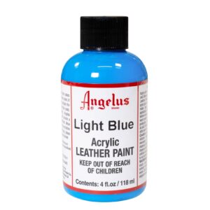 Angelus Acrylic Leather Paint, 4 Fl Oz (Pack of 1), Light Blue