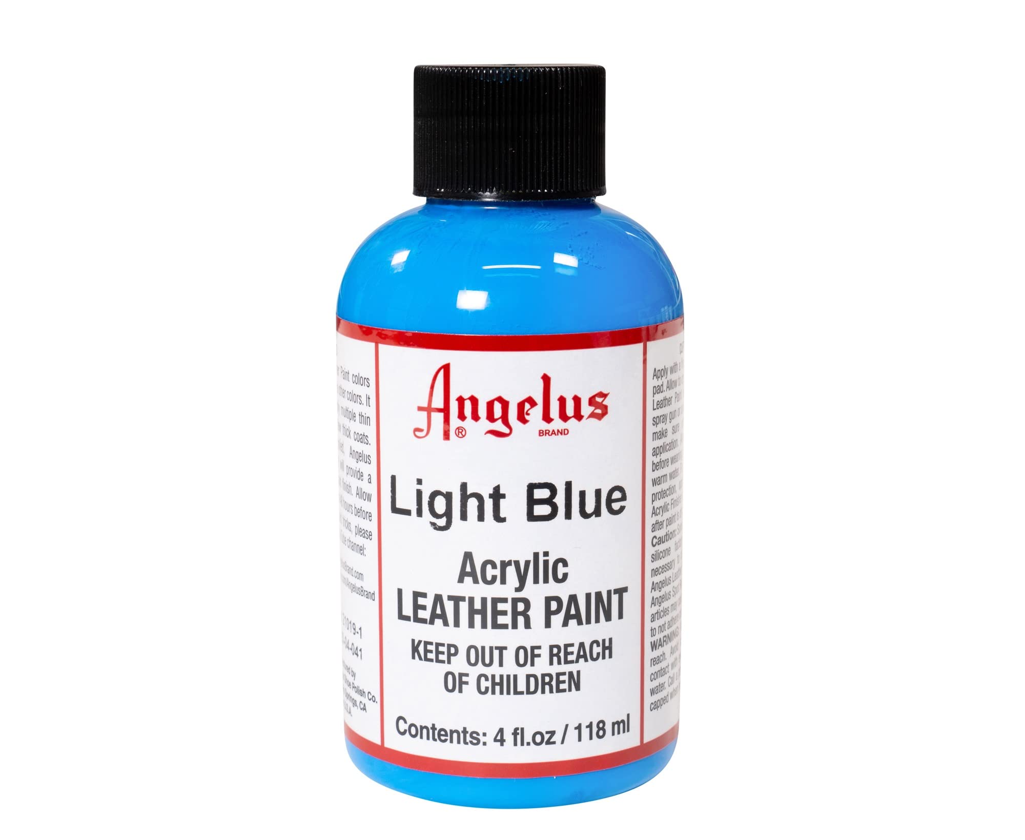 Angelus Acrylic Leather Paint, 4 Fl Oz (Pack of 1), Light Blue