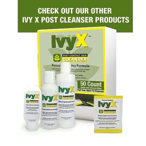 CoreTex Ivy X Post-Contact Poison Ivy Wipes - Pack of 300 Single-Use Poison Ivy Treatment Wipes to Assist in the Removal of Poison Ivy, Poison Oak, & Poison Sumac Oils - Poison Ivy Wash Wipes