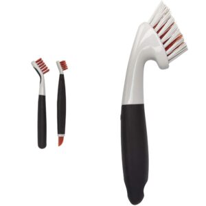 oxo good grips deep clean brush set & oxo good grips grout brush