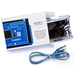 ELEGOO MEGA R3 Board ATmega 2560 + USB Cable Compatible with Arduino IDE Projects RoHS Compliant