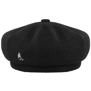 kangol wool jax beret - black/l black, large