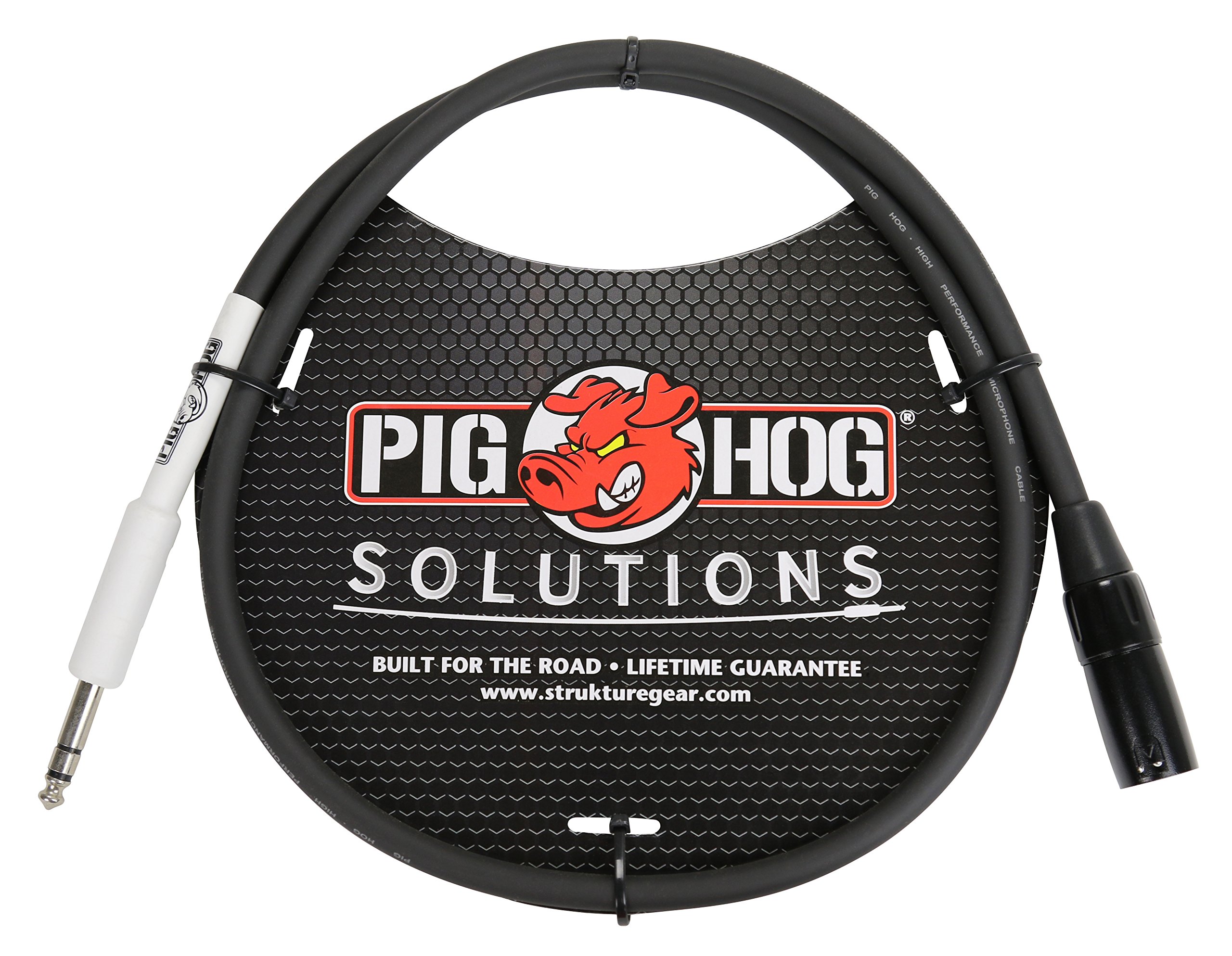 Pig Hog PX4T6 XLR Male to 1/4" TRS Instrument Cable, 6 Feet