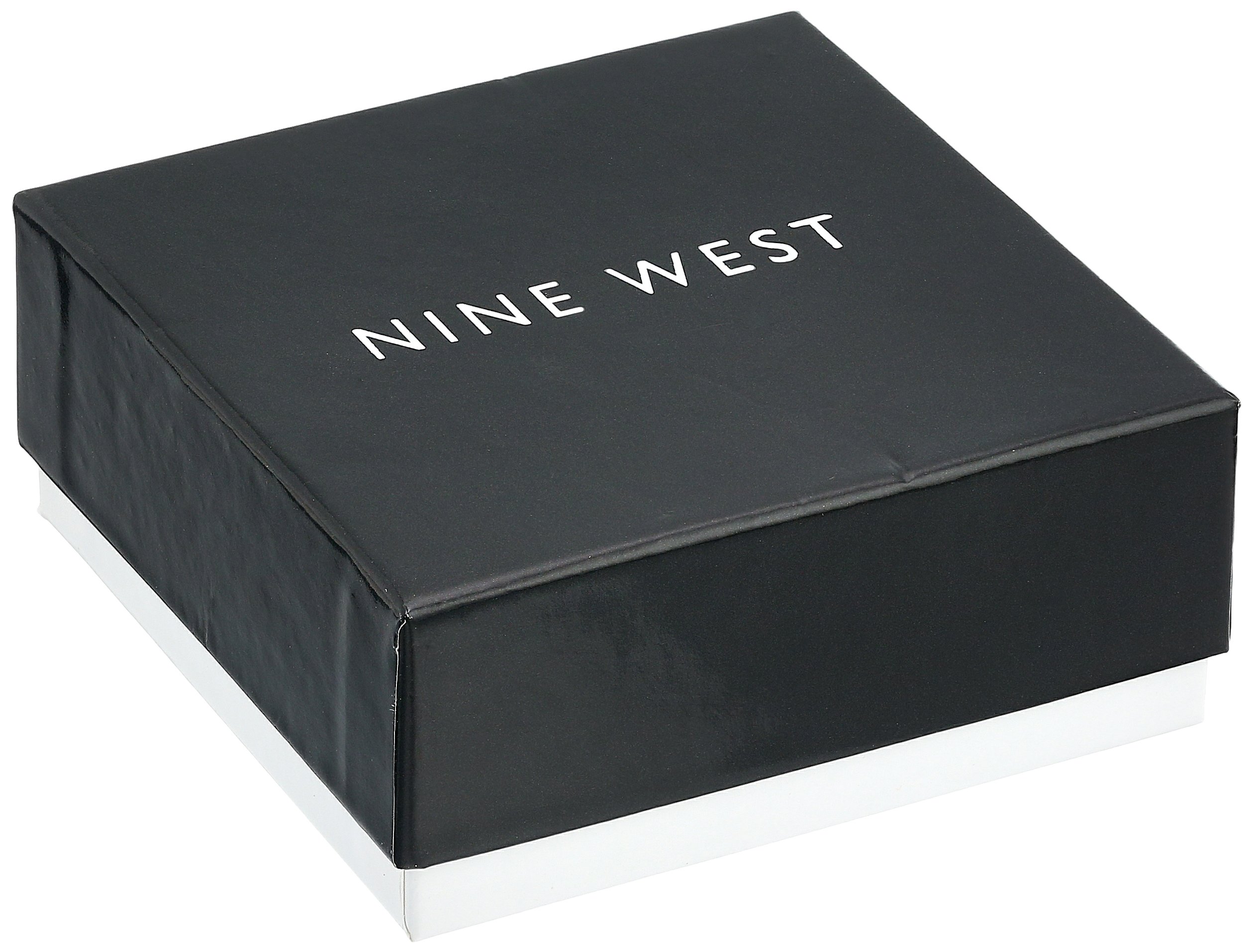 Nine West "Nw Boxed Gifting" Silver-Tone Bar Stretch Bracelet