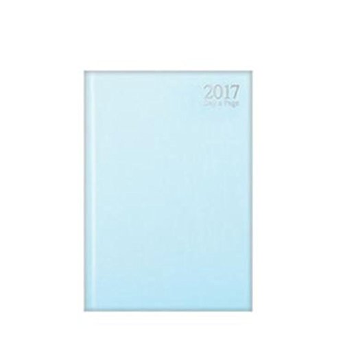 2017 A5 Diary Day to View Pastel Pink Blue Or Purple Hard Back Cover Office Home