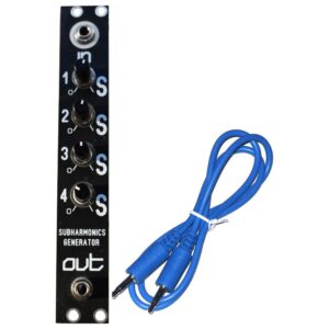 blue lantern 4hp sub harmonics generator eurorack module w/cable