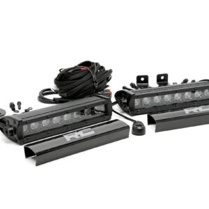 Rough Country 8" Black Series Single Row CREE LED Light Bar | Pair - 70728BL