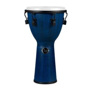 latin percussion lp727b lug tuned djembe 12.5" synthetic shell, synthetic head, blue