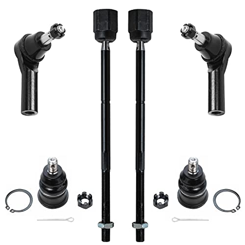 Detroit Axle - Front 12pc Suspension Kit for 98-07 Ford Taurus 98-05 Mercury Sable 2 Lower Control Arms 2 Ball Joints 2 Sway Bars 4 Tie Rods 2 Boots 1998 1999 2000 2001 2002 2003 2004 2005 Replacement