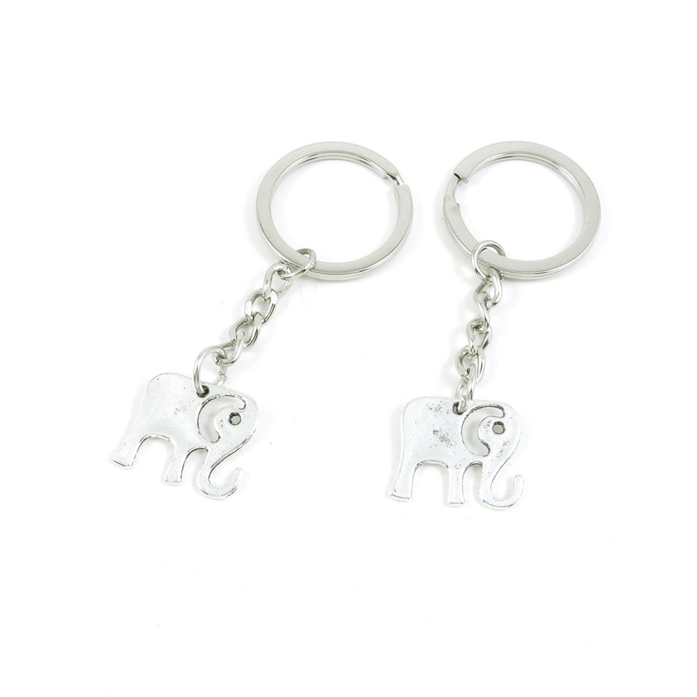 190 Pieces Fashion Jewelry Keyring Keychain Door Car Key Tag Ring Chain Supplier Supply Wholesale Bulk Lots J7TK6 Cute Elephant