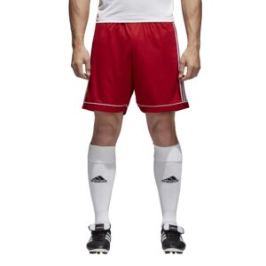 adidas men's squadra 13 soccer shorts power red/white, x-large