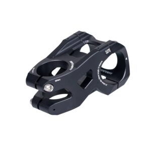 FIFTY-FIFTY Aluminum Alloy Mountain Bike Stem for 1-1/8 Steer Tube 31.8mm Handlebar, Short Handlebar Stem for All Mountain, MTB, Downhill, Freeride(50mm, Black)