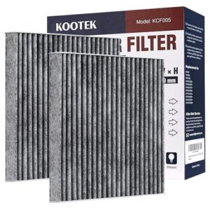 kootek cabin air filter with activated carbon, 2pcs car automotive replacement passenger compartment air filters for toyota 4runner, rav4, corolla, camry, highlander, tundra, subaru, cp285, cf10285